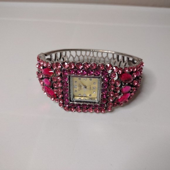 Figaro | Accessories | Analog Figaro Watch With Pink Plastic Stones ...